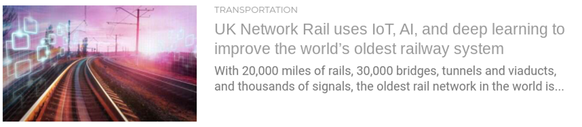 UK Railroads Invest in Data Science, AI, and Machine Learning – Cities ...